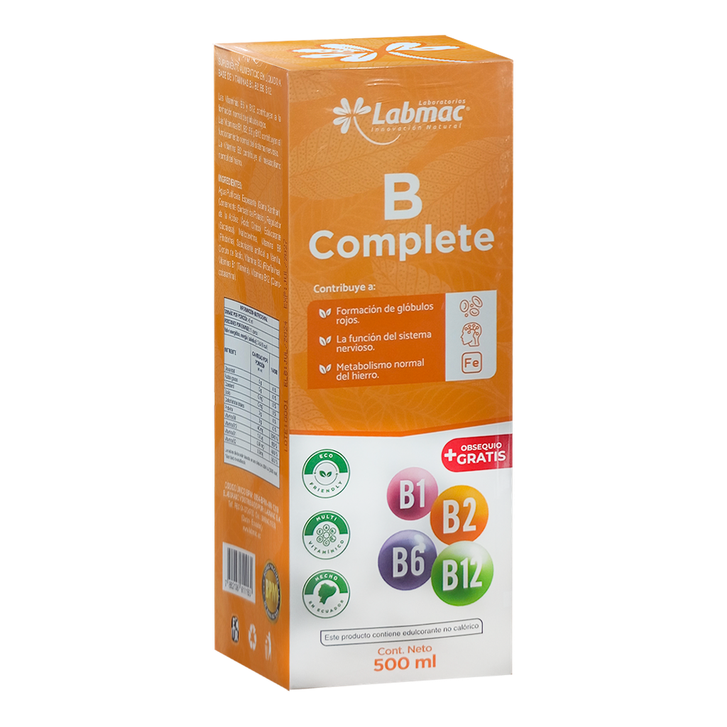 B COMPLETE JARABE DE 500ML LABMAC | El Arbolito